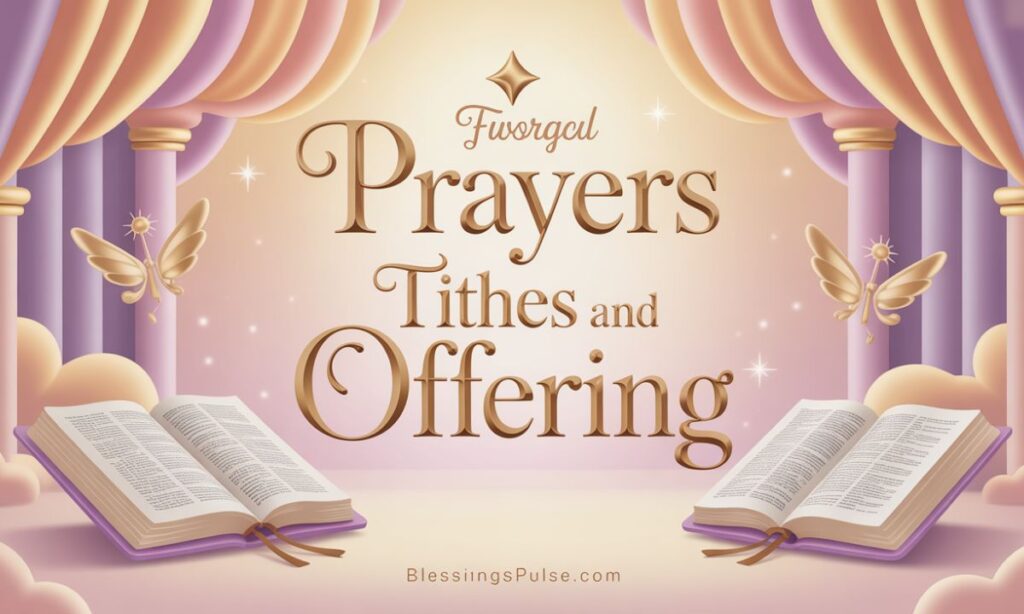 55+ Powerful Short Prayers for Tithes and Offering with Scriptures