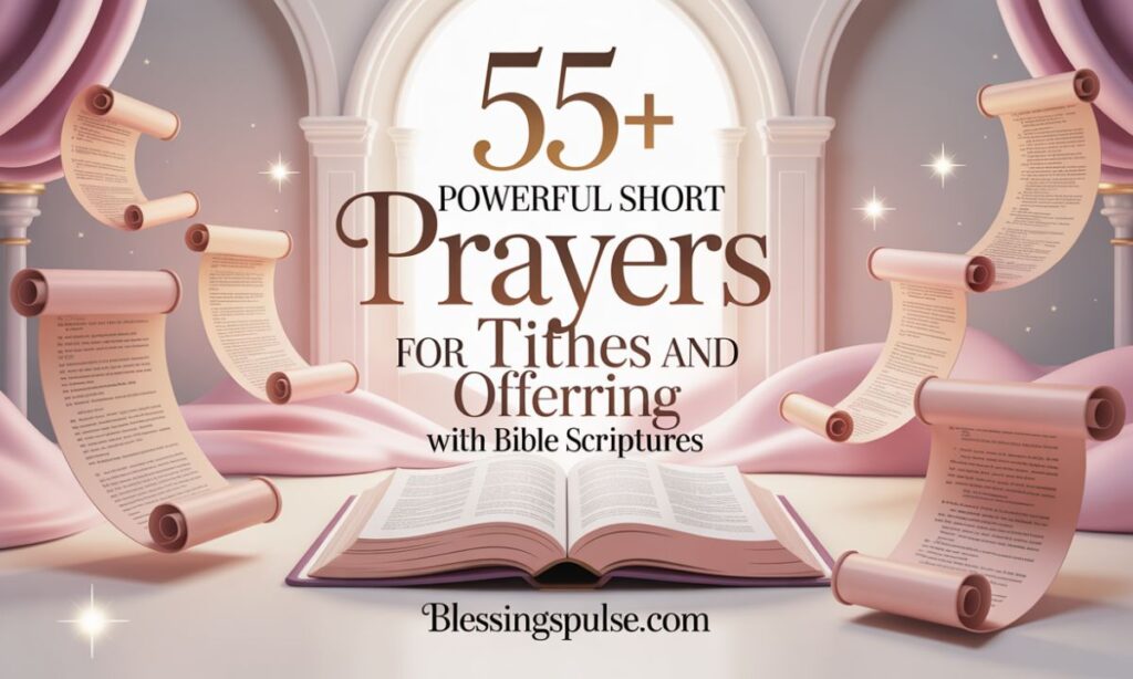 55+ Powerful Short Prayers for Tithes and Offering with Scriptures