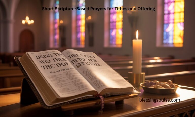 55+ Powerful Short Prayers for Tithes and Offering with Scriptures